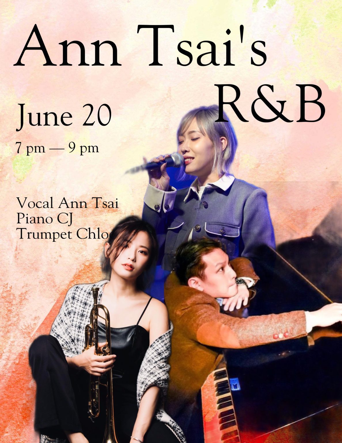 6. 20 Ann Tsai's R&B - Vocal Ann Tsai x Piano CJ x Trumpet Chloe | PURE WINE